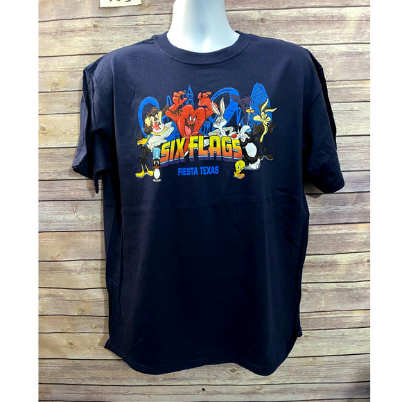 Six Flags | Shirts | Six Flags Fiesta Texas T Shirt Usa Theme Park ...